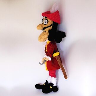 Patrón Amigurumi Capitán Garfio - Sueños Blanditos